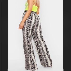 Pants & Jumpsuits | Plus Snake Woven Wide Leg Trouser | Poshmark